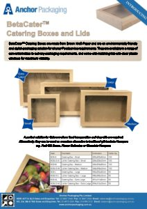 BetaCater Catering Boxes Flyer - Anchor Packaging